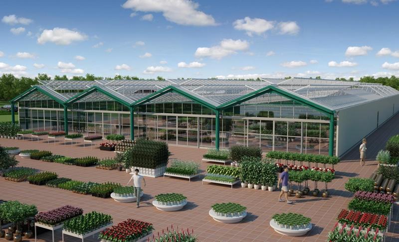 De startpagina met verschillende tuincentra in Nederland