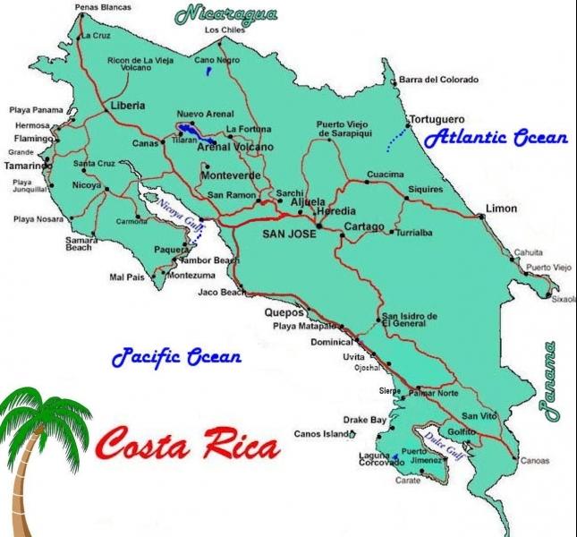 Costa Rica Startpagina : Reizen naar Costa-Rica