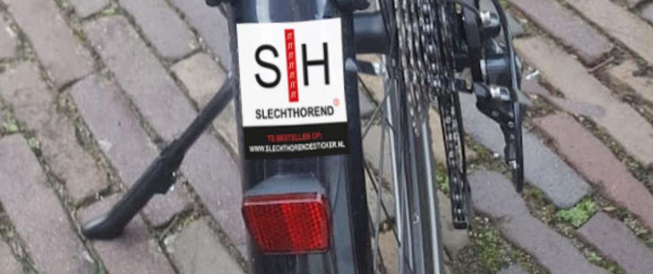 Slechthorend? Plak deze sticker op je fiets! - Startpagina Blog