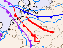 Wat betekent een dikke rode streep op een weerkaart? - GoeieVraag