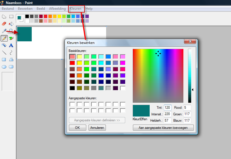 Wie weet wat de RGB waarde van deze kleur is / Hoe kan ik achter de RGB ...